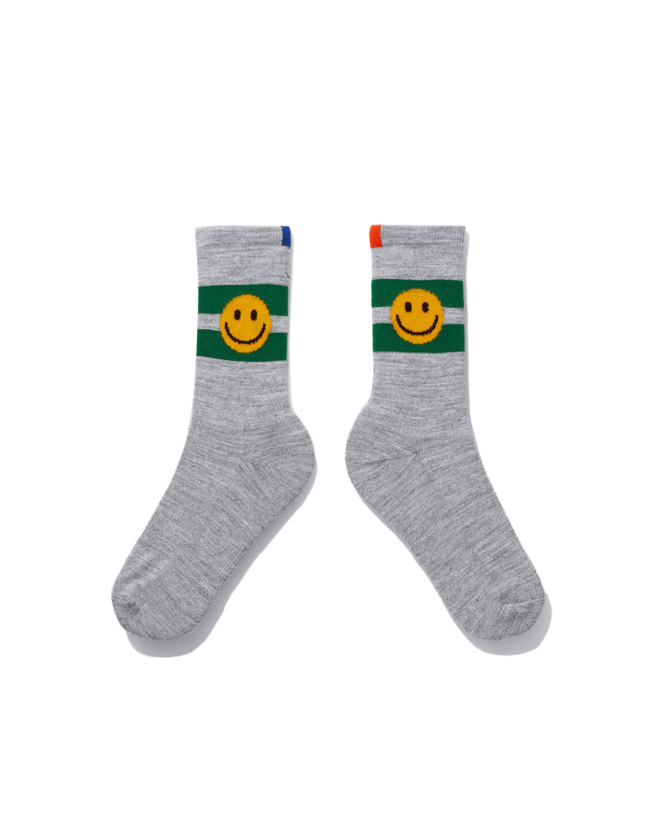 The Women's Smile Sock - Heather Grey/Green – KULE